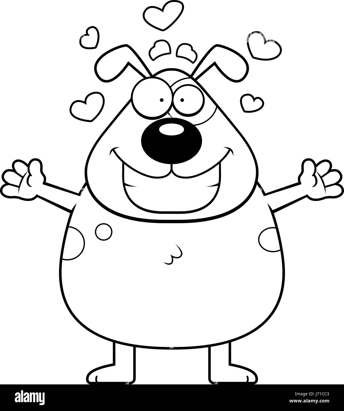 A happy cartoon dog ready to give a hug Stock Vector Image & Art - Alamy