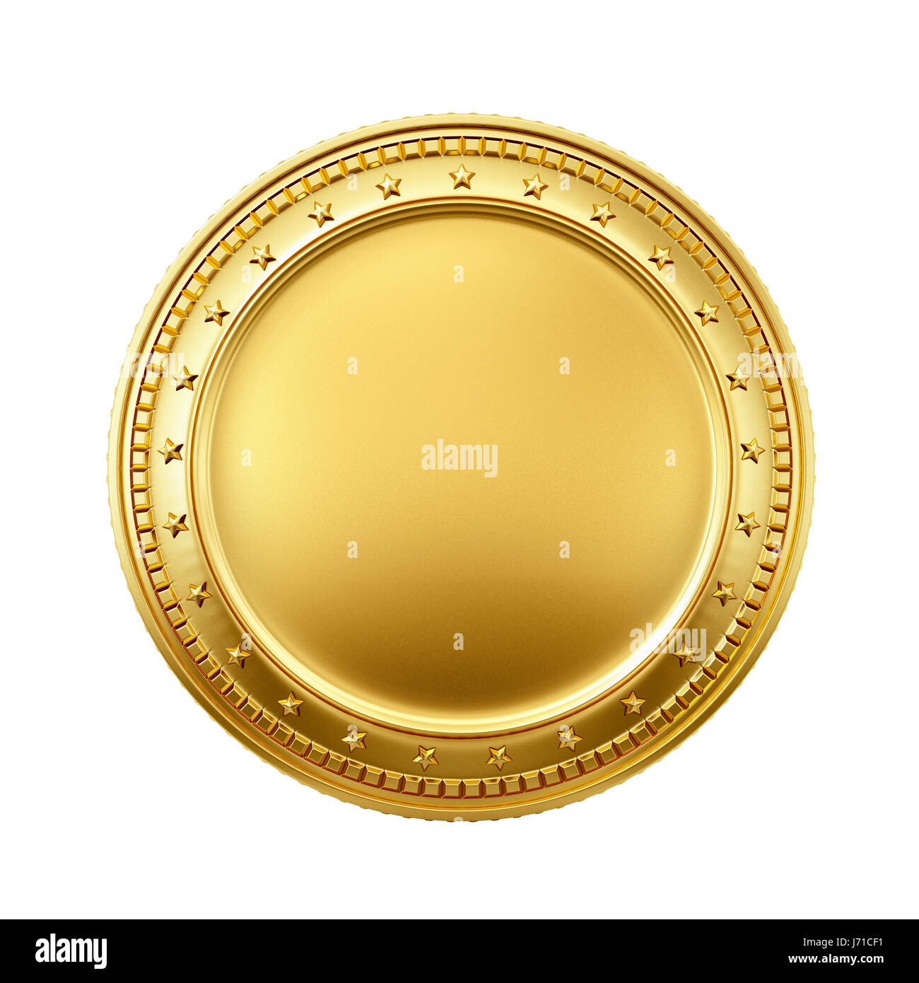 Gold coin isolated on a white background Stock Photo - Alamy