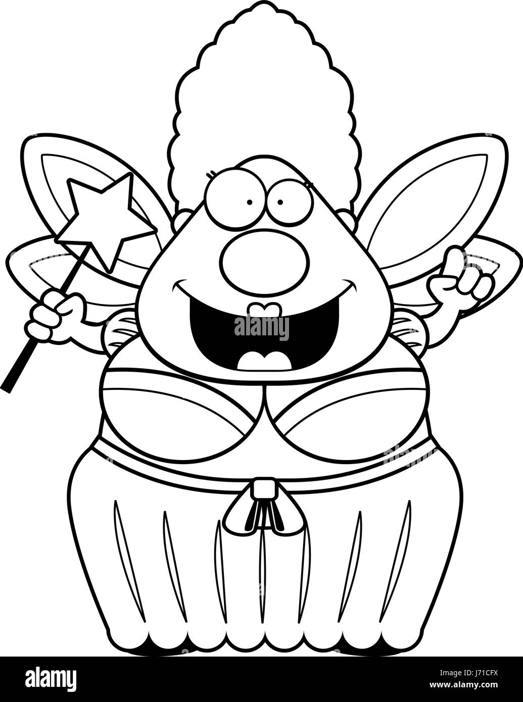 Happy fairy Black and White Stock Photos & Images - Alamy