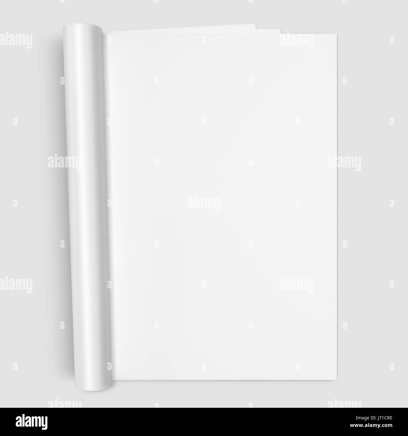 Open book on clean background Stock Photo - Alamy