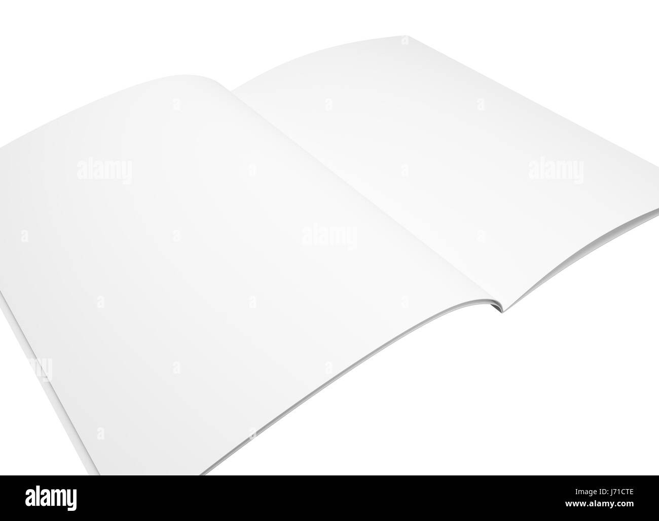 Open book on clean background Stock Photo - Alamy