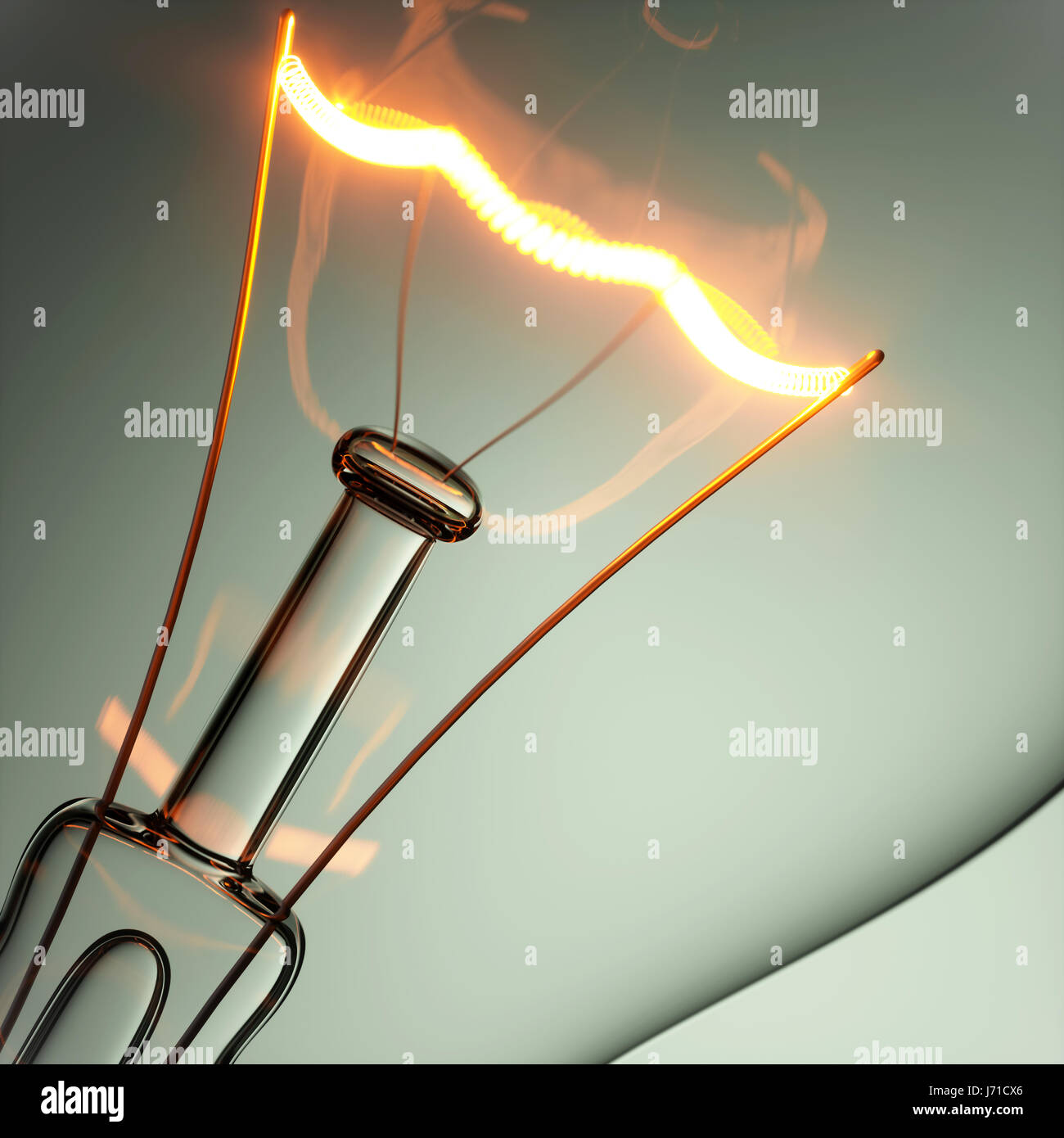 Light bulb with glow on studio background Stock Photo - Alamy