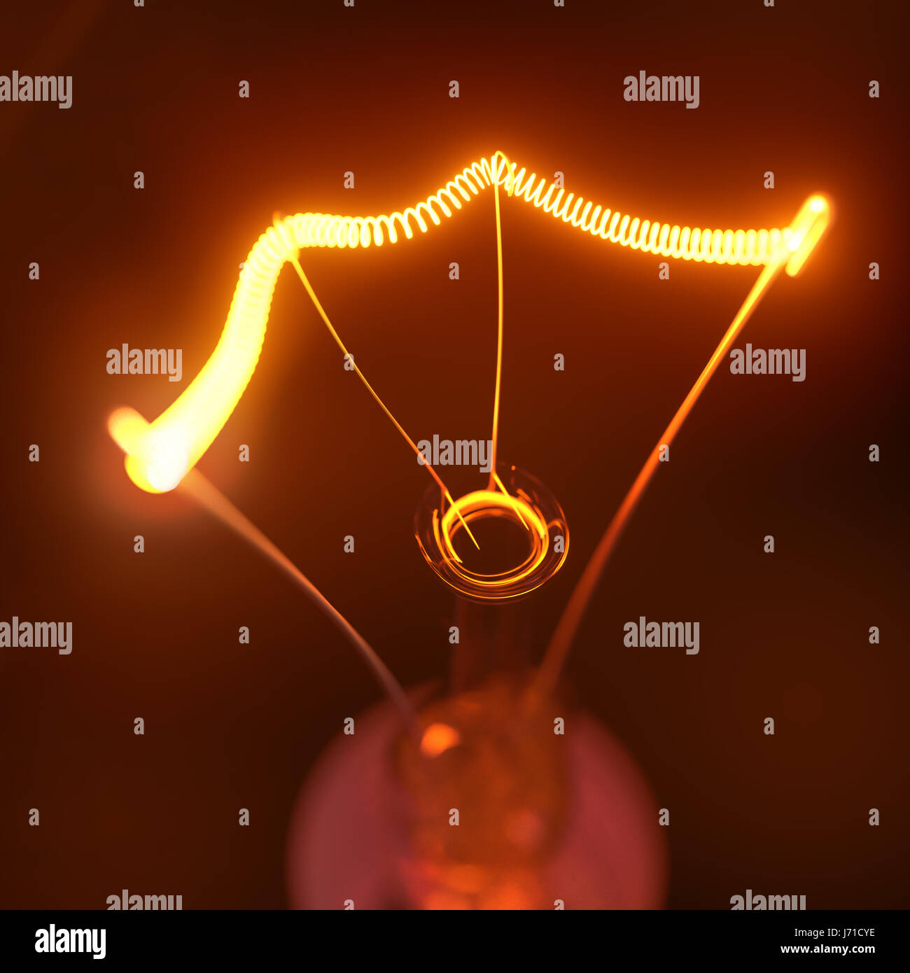 Light bulb with glow on studio background Stock Photo - Alamy