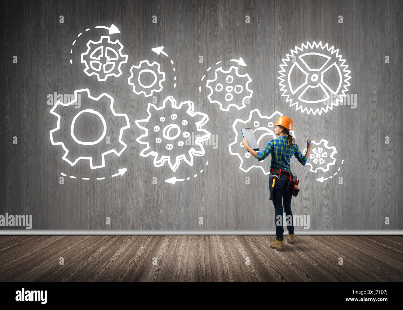 Industrial construction and maintenance Stock Photo - Alamy