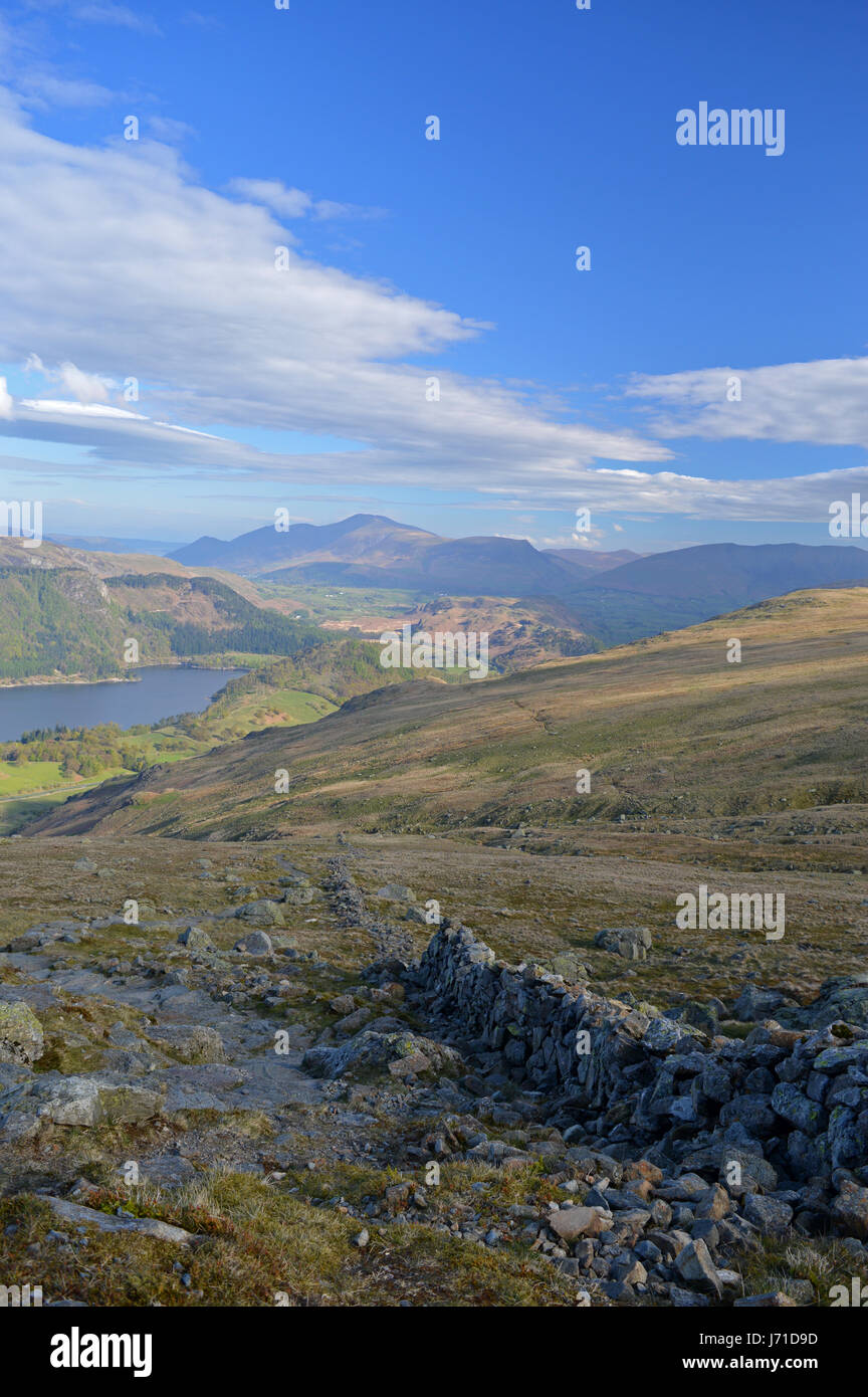 Helvellyn path to summit Stock Photo - Alamy