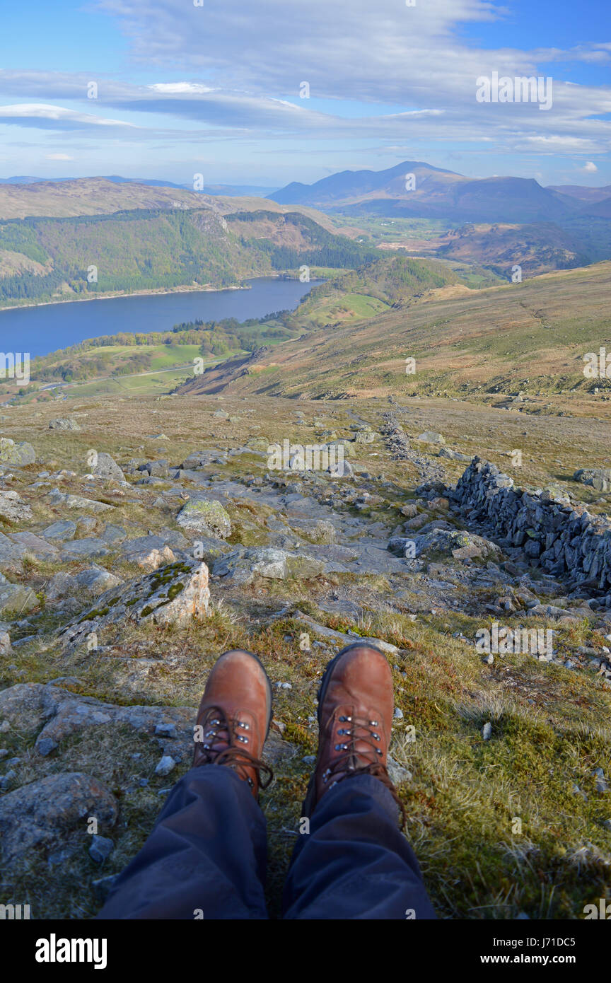 Helvellyn path to summit Stock Photo - Alamy