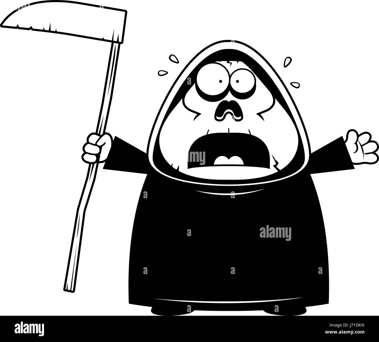 Grim the reaper clipart Black and White Stock Photos & Images - Alamy