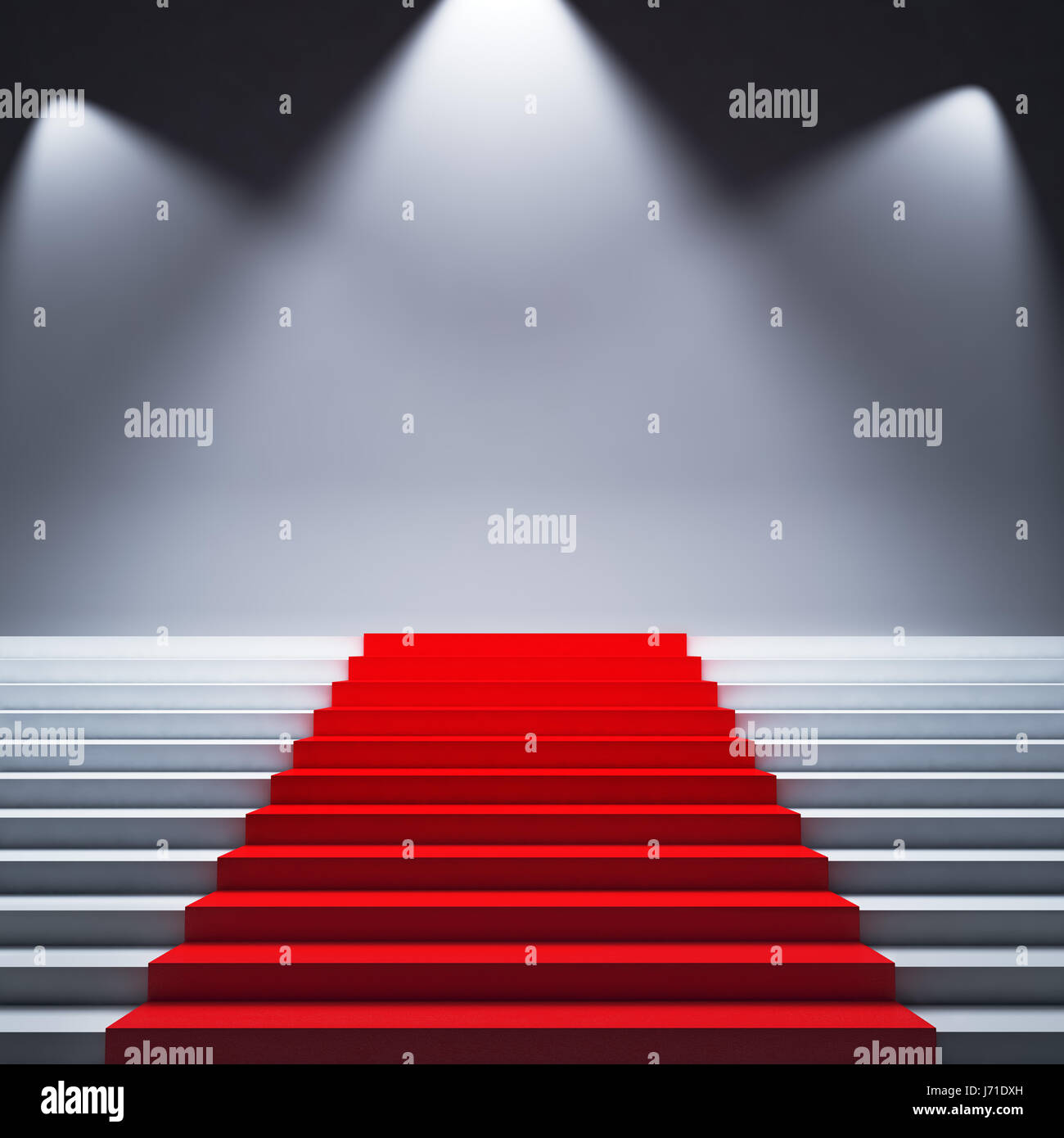 Stairs with red carpet Stock Photo - Alamy