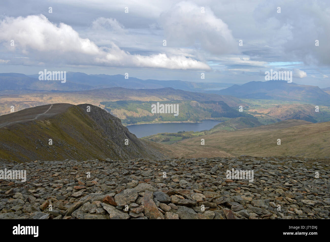 Helvellyn path to summit Stock Photo - Alamy