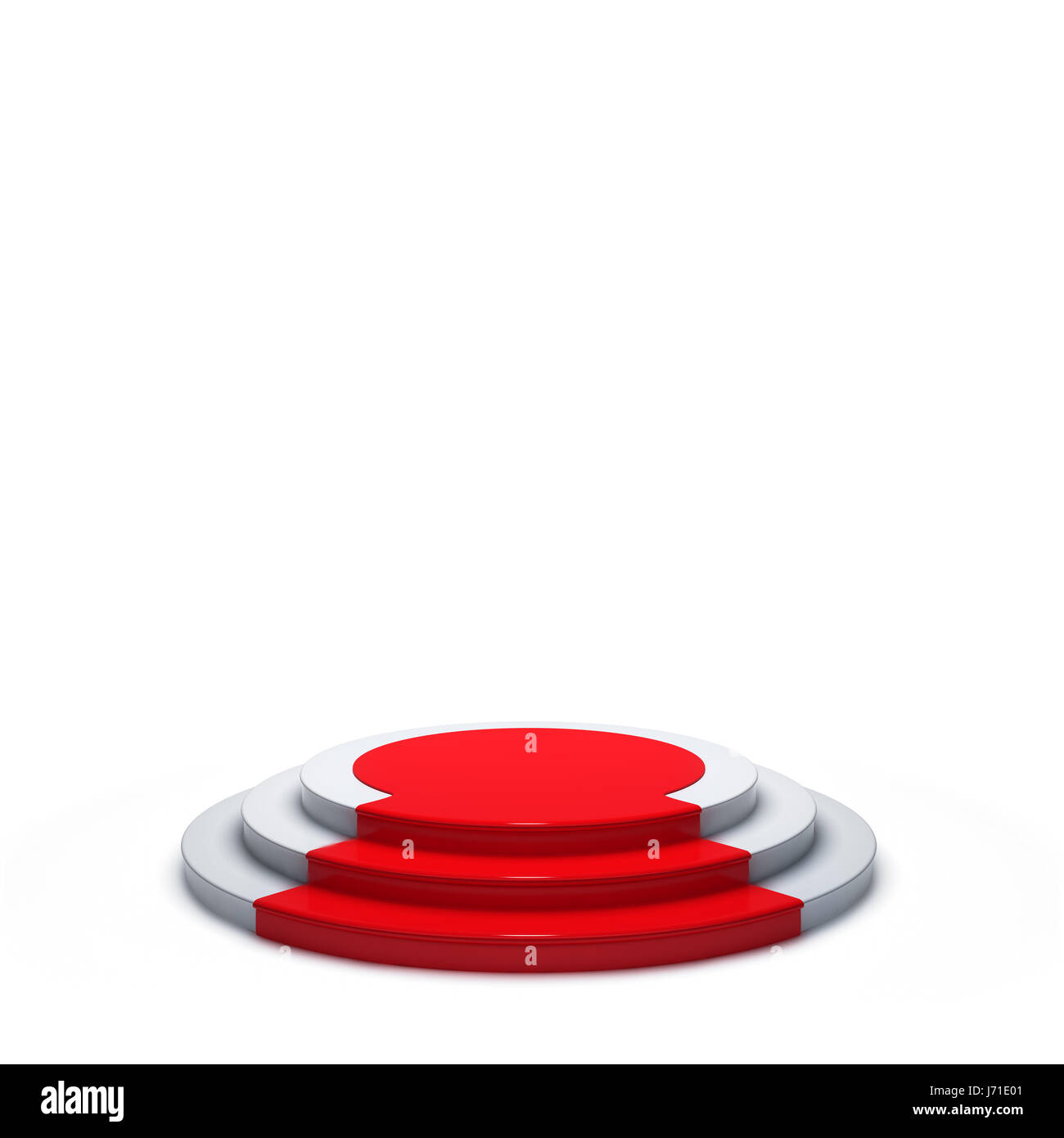 Podium with red carpet isolated on clean white background Stock Photo ...