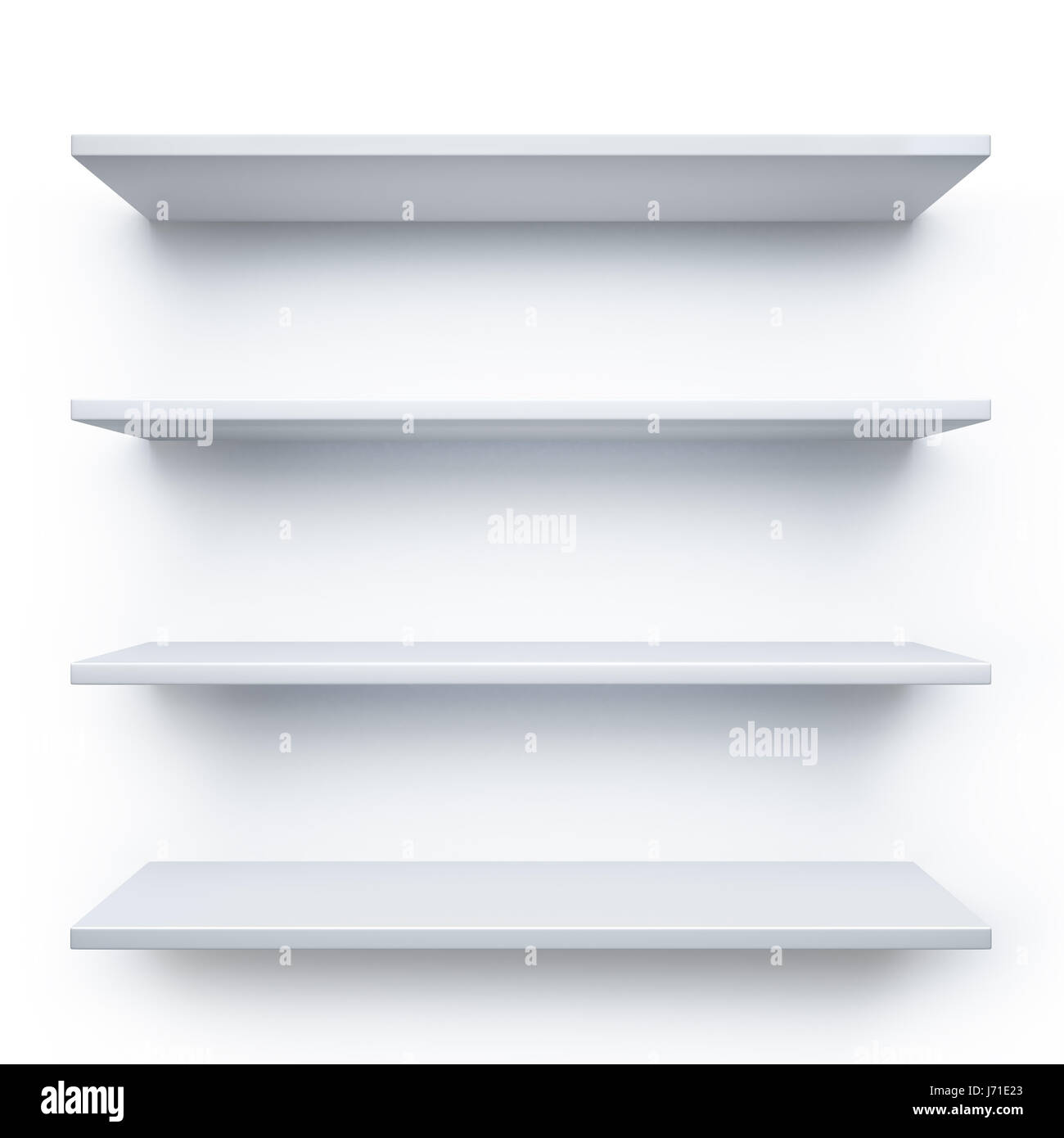 Shelves isolated on clean white background Stock Photo - Alamy