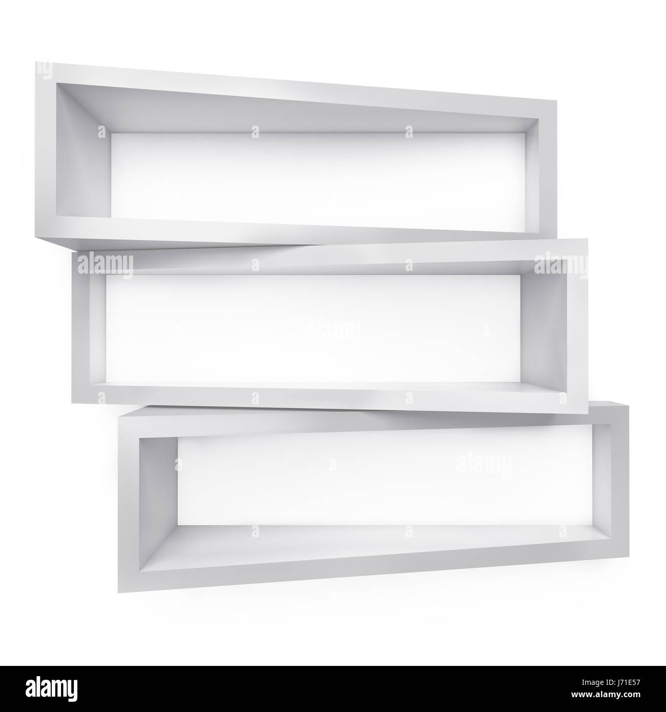 Shelves isolated on clean white background Stock Photo - Alamy