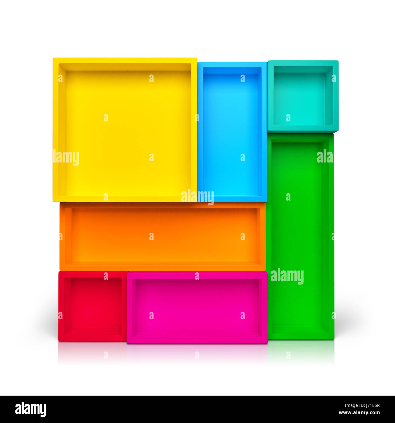 Shelves isolated on clean white background Stock Photo - Alamy