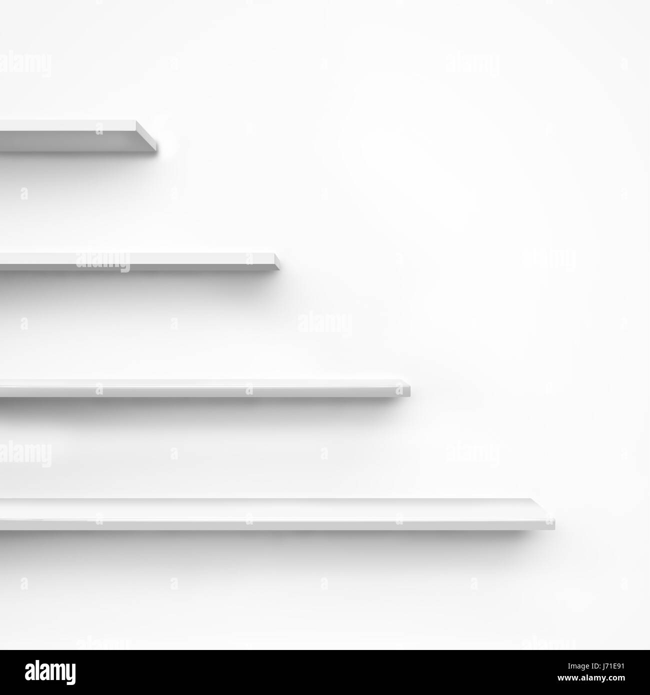 Shelves isolated on clean white background Stock Photo - Alamy