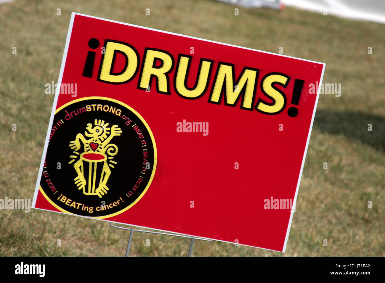 Sign for DrumStrong Stock Photo - Alamy