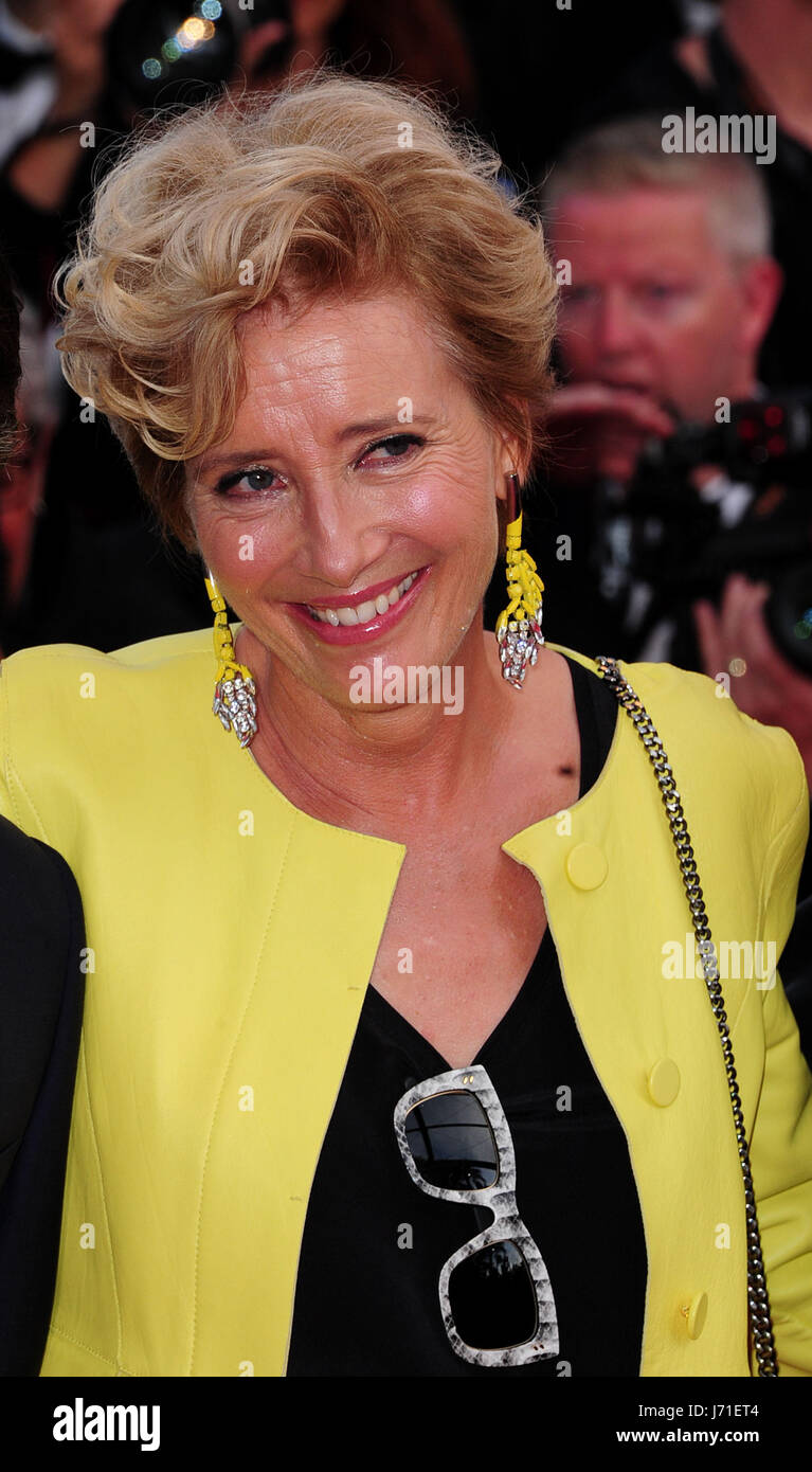 Cannes, France. 21st May, 2017. Emma Thompson attending a the Red ...