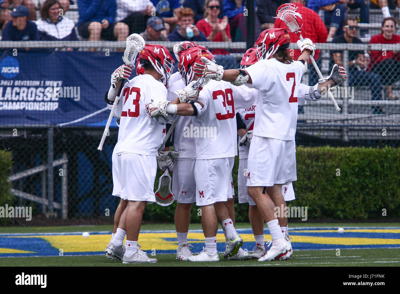 Newark, DE, USA. 21st May, 2017. University of Maryland players ...