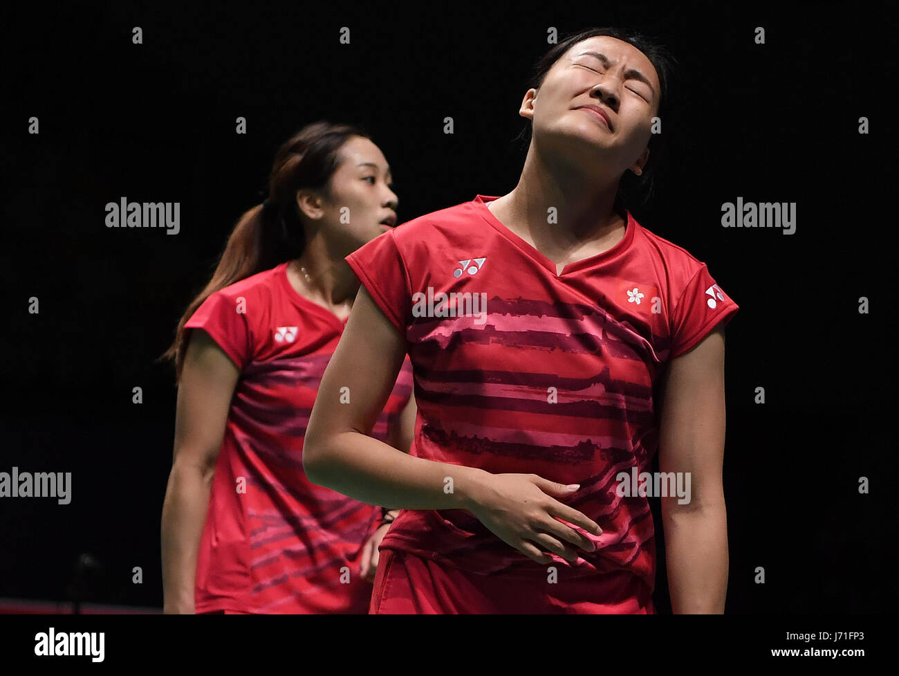 Gold Coast, Australia. 22nd May, 2017. Poon Lok Yan (L)/Tse Ying Suet of China's Hong Kong ...