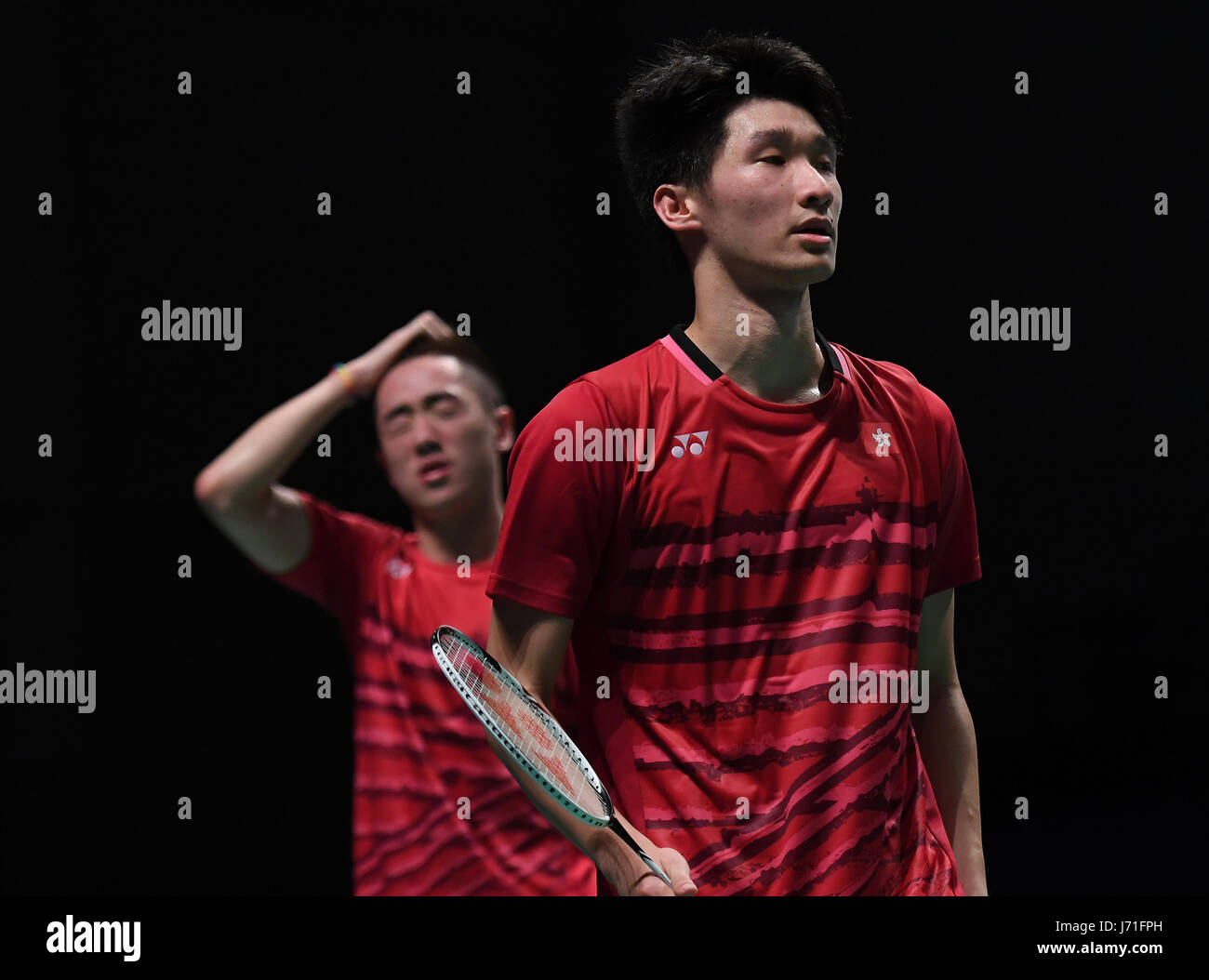 Gold Coast, Australia. 22nd May, 2017. OR Chin Chung (R)/Tang Chun Man ...