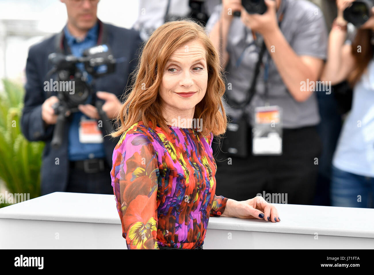 Cannes, France. 22nd May, 2017. Actress Isabelle Huppert of the film ...