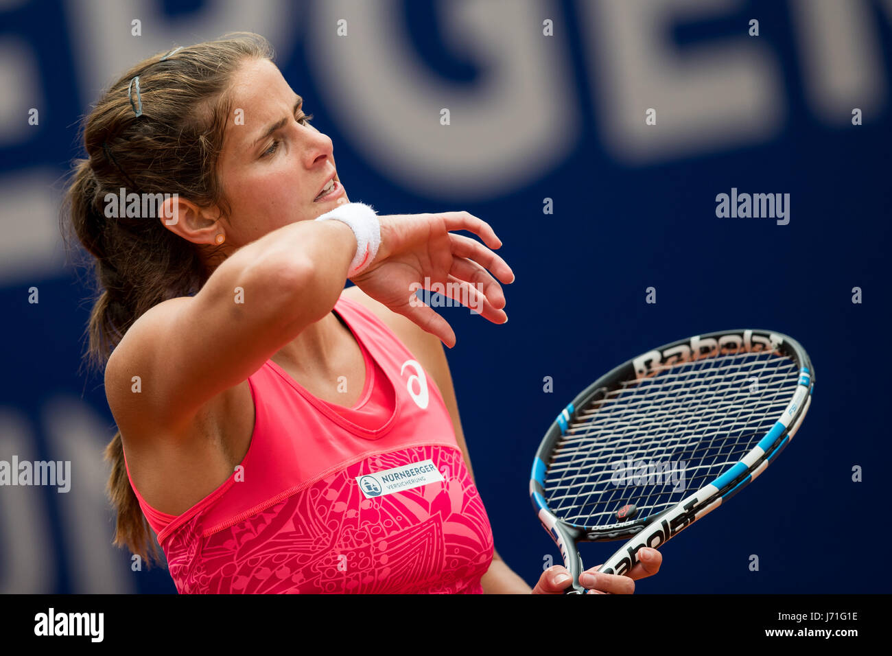 Nuremberg, Germany. 22nd May, 2017. Julia Goerges of Germany playing ...