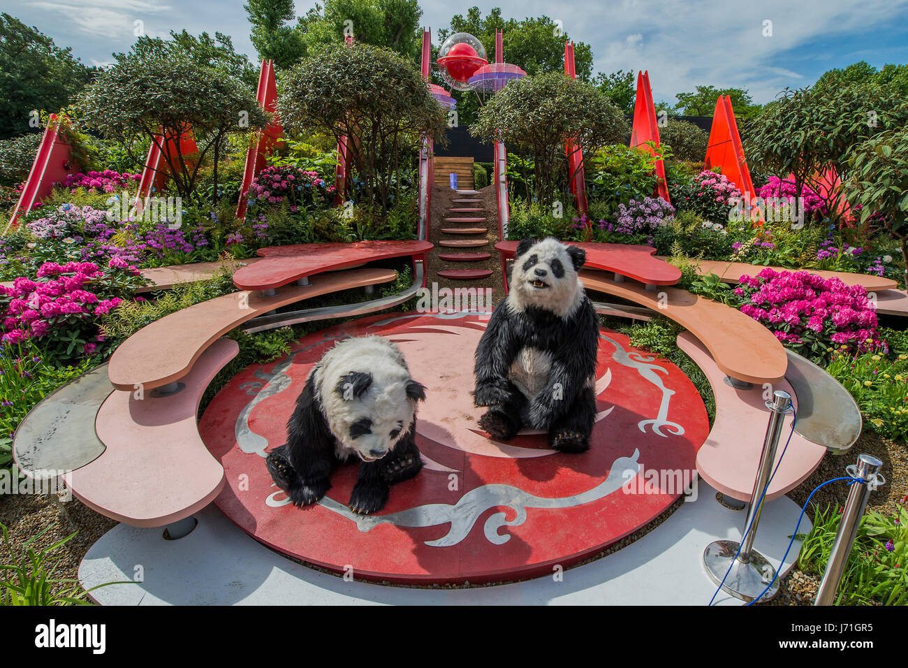 London, UK. 22nd May, 2017. Pandas arrive on The Silk Road, Chengdu ...