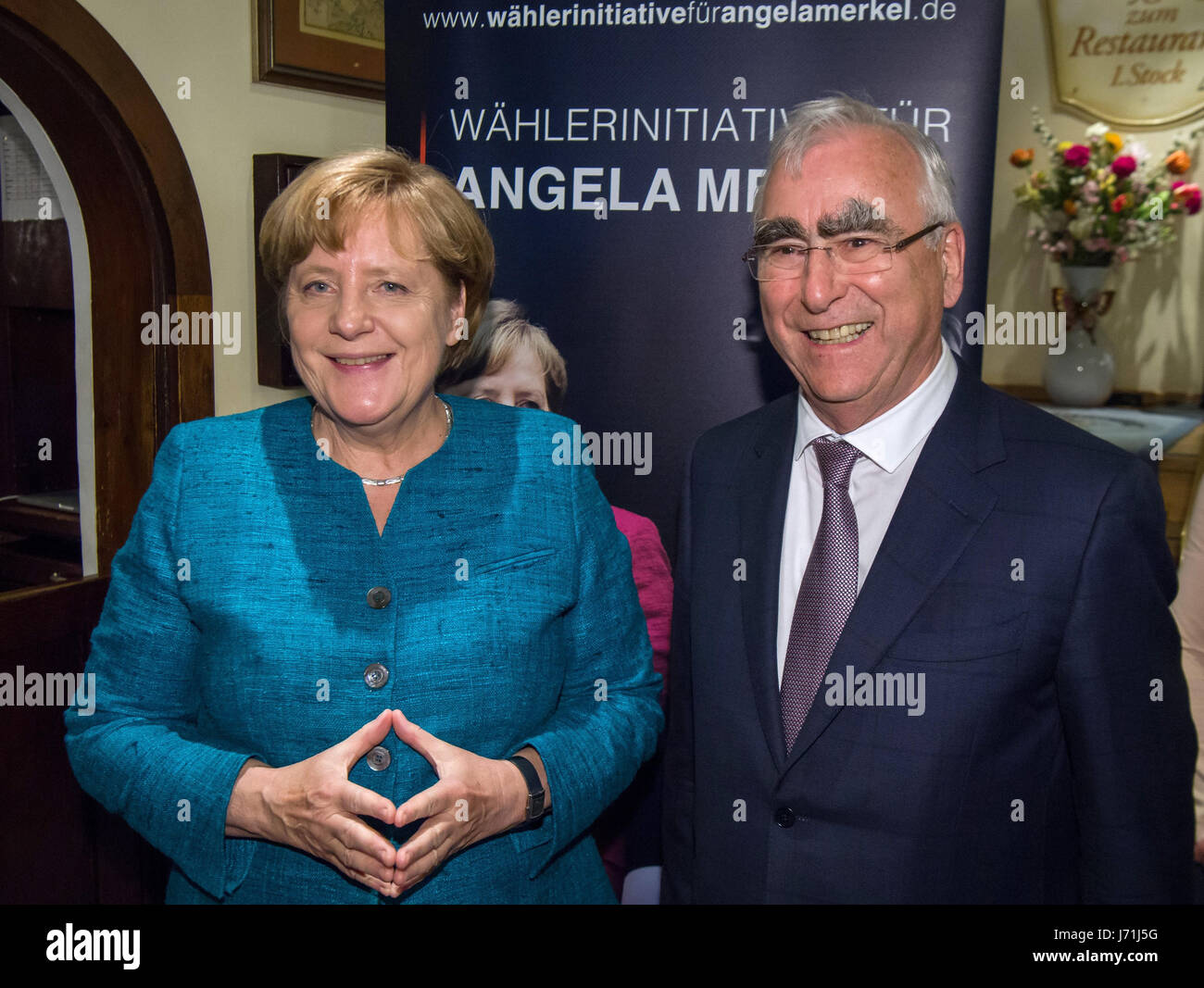 Munich, Germany. 22nd May, 2017. German Chancellor Angela Merkel (CDU ...
