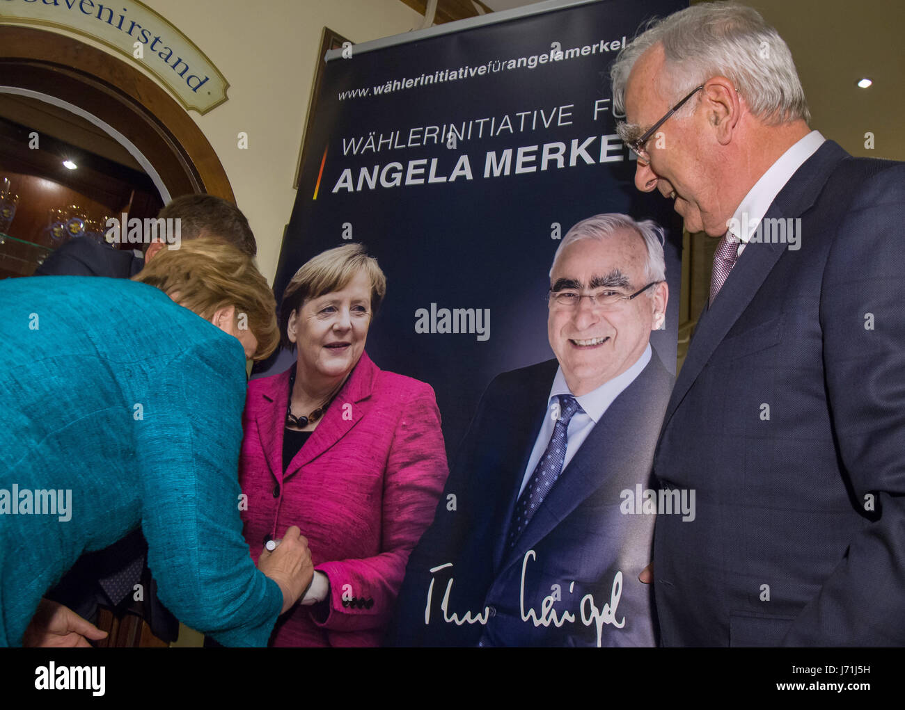 Munich, Germany. 22nd May, 2017. German Chancellor Angela Merkel (CDU ...