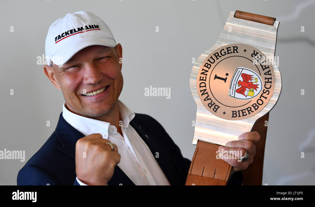 Potsdam, Germany. 22nd May, 2017. German former professional boxer Axel ...
