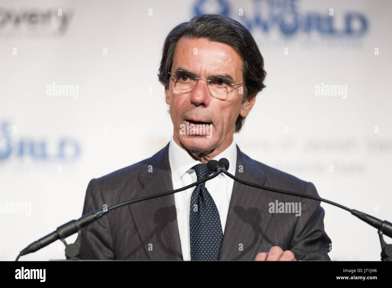 New York, NY, USA. 21st May, 2017. JOSE MARIA AZNAR, Former Prime ...