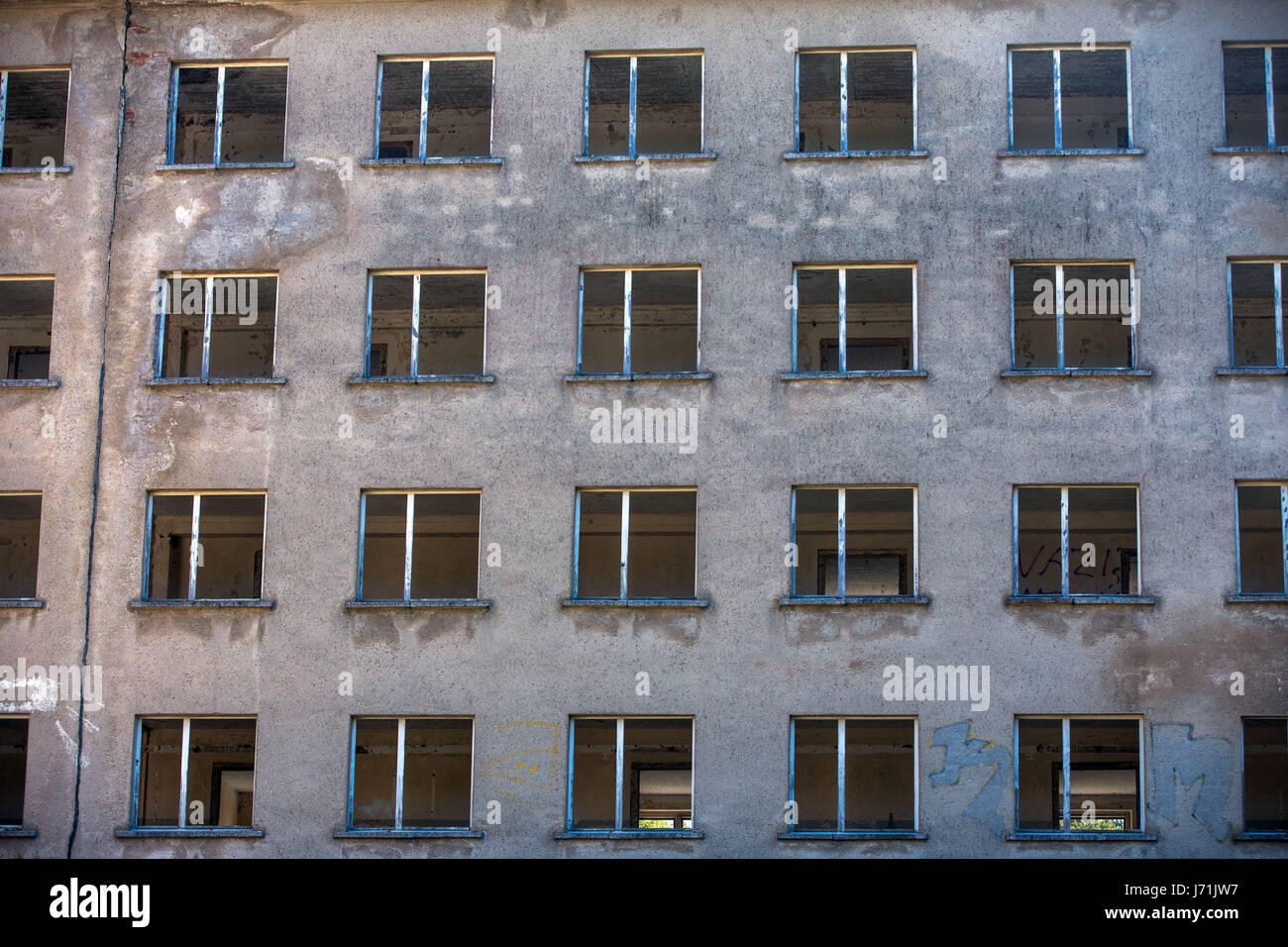 Ruegen, Germany. 18th May, 2017. The empty buildings of Block 5 of the ...