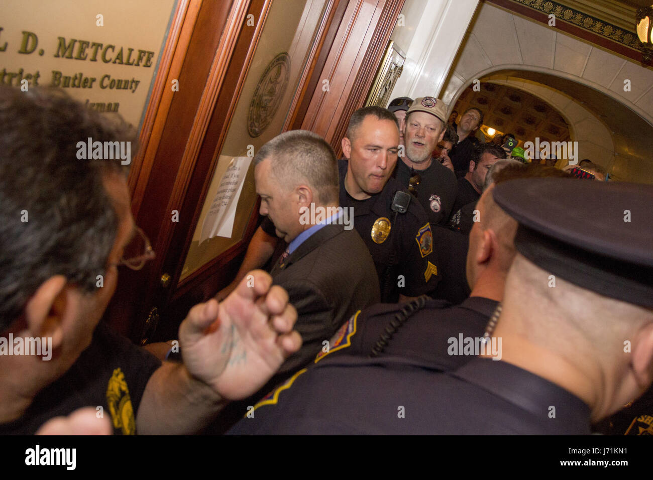 Harrisburg, USA. 22nd May, 2017. PA State Representative Daryl Metcalfe ...