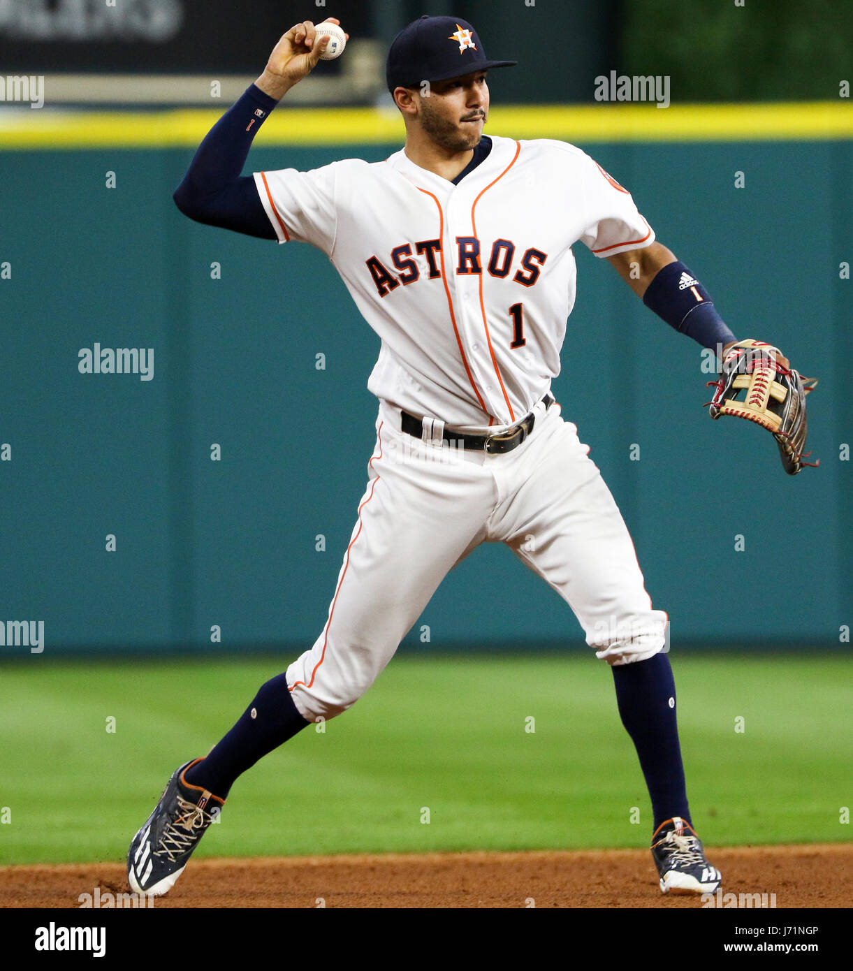 Houston, TX, USA. 22nd May, 2017. Houston Astros shortstop Carlos ...