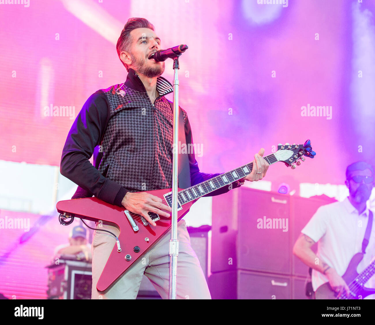 Carson, California, USA. 20th May, 2017. NICK HEXUM of 311 during the ...