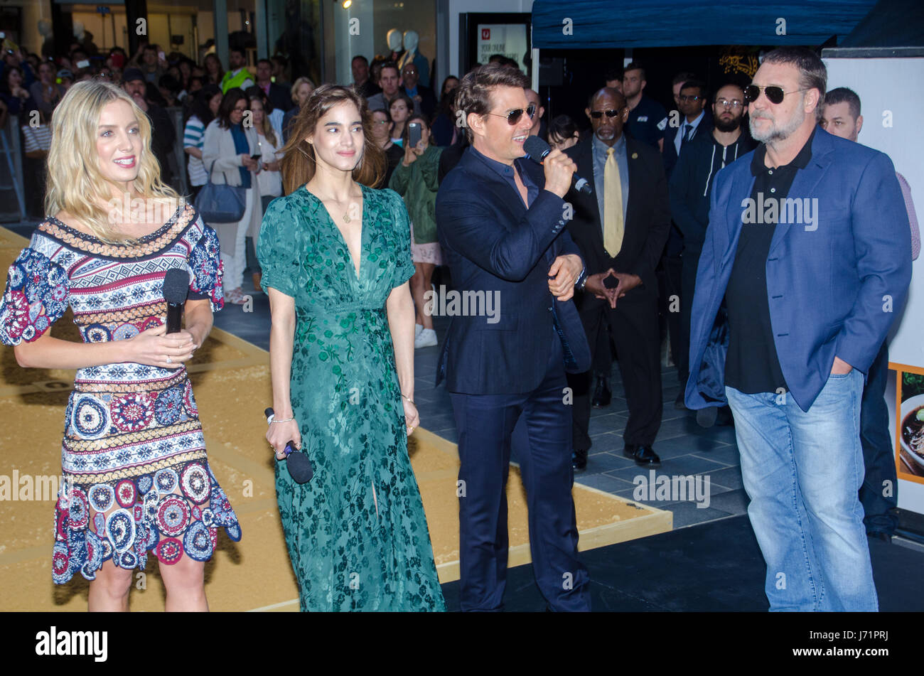 Sydney, Australia - 23rd May 2017: Tom Cruise, Russell Crowe, Sofia ...