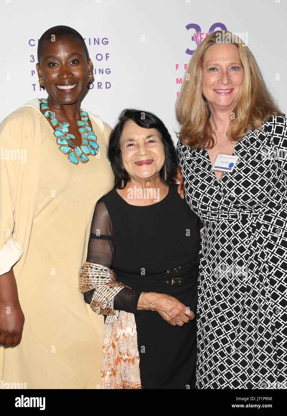 West Hollywood, Ca. 22nd May, 2017. Dolores Huerta, Betsy Butler, Guest ...