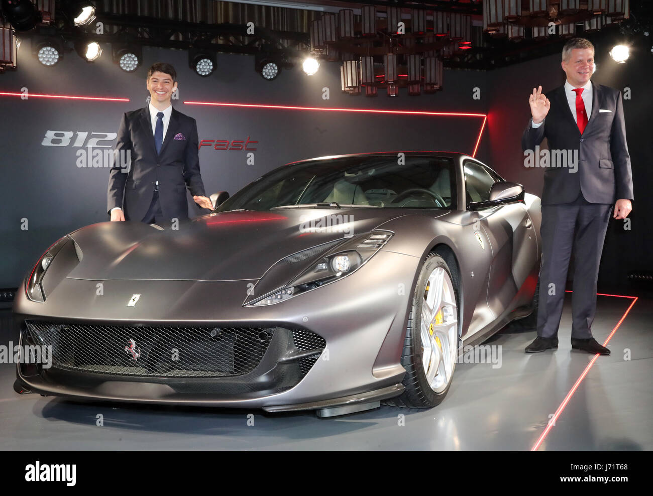 Tokyo, Japan. 23rd May, 2017. Italian sports car maker Ferrari far and ...