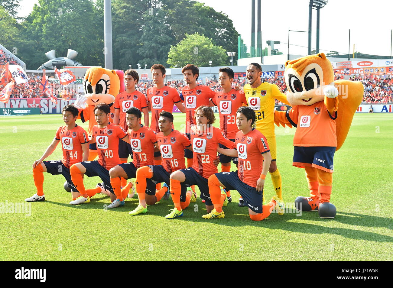Omiya Ardija team group line-up, MAY 20, 2017 - Football / Soccer : Omiya Ardija players (Top ...