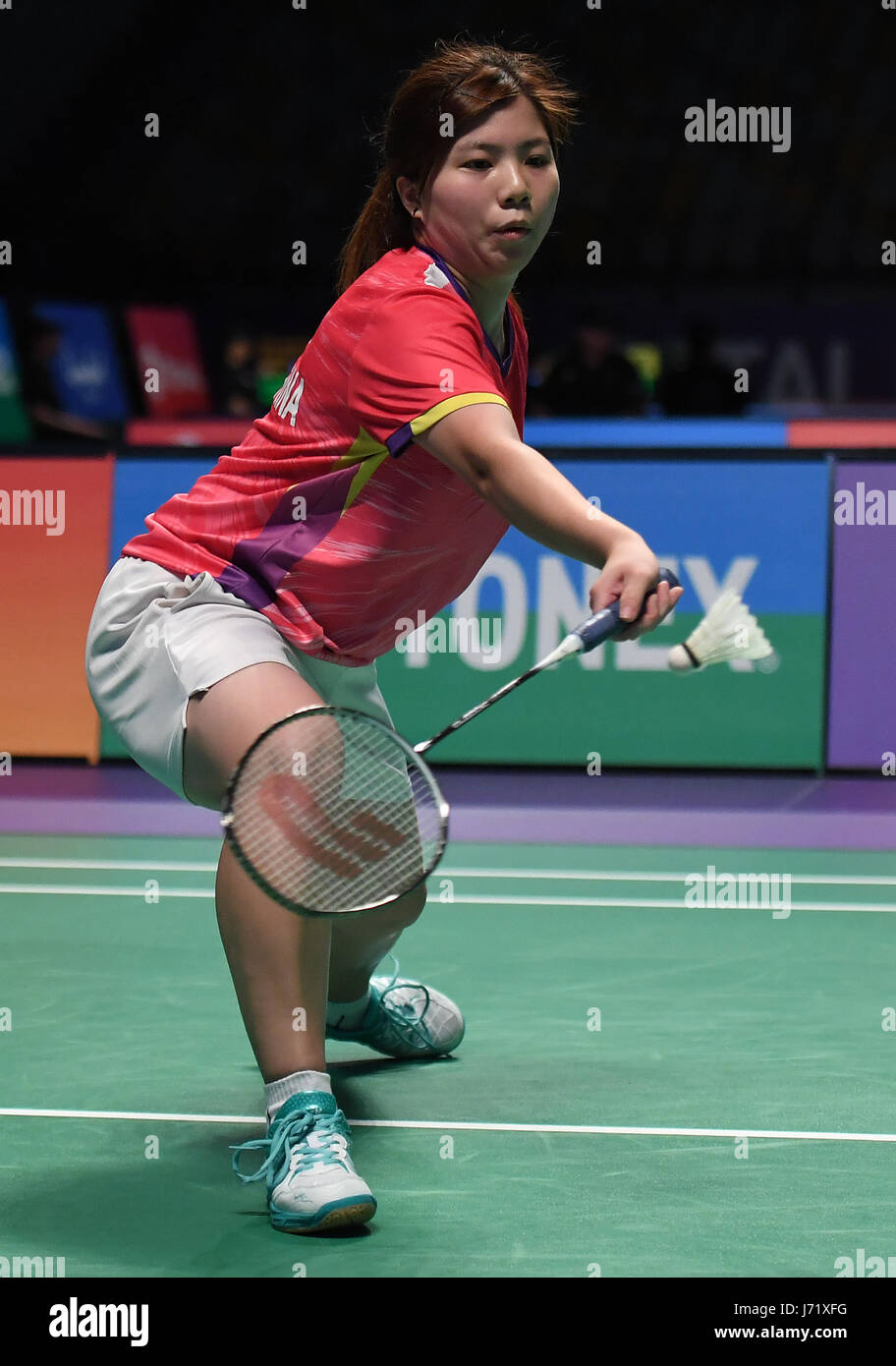 (170523) -- GOLD COAST, May 23, 2017 (Xinhua) -- Ng Weng Chi of China's ...