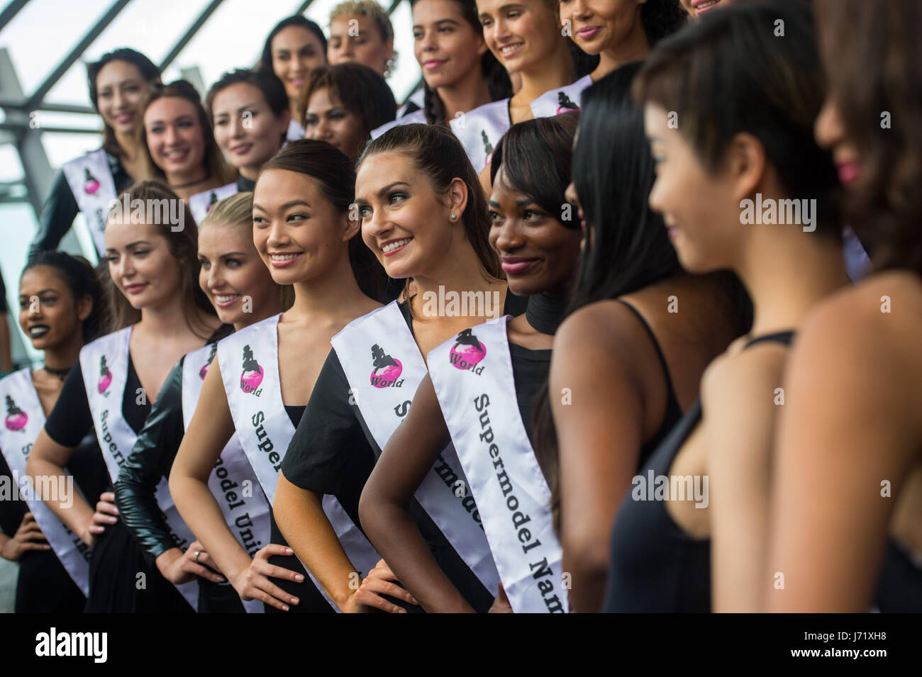 Macao, China. 23rd May, 2017. Models attend the launching ceremony of ...