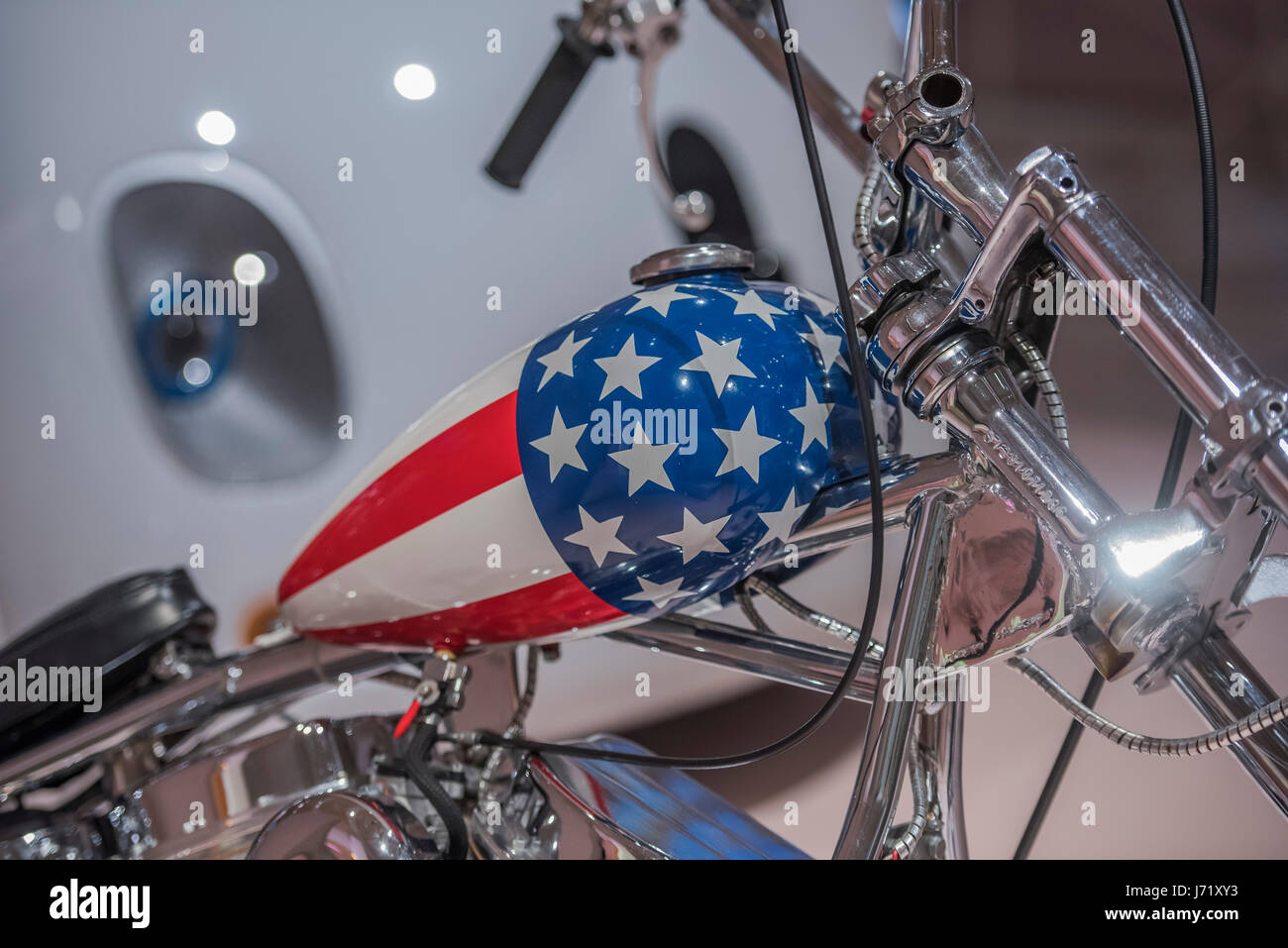 London, UK. 23rd May, 2017. The Captain America Chopper from Easy Rider ...