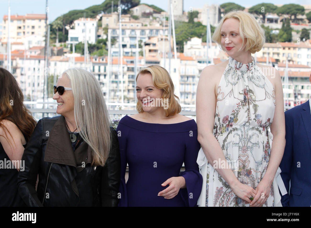 Cannes, France. 23rd May, 2017. Jane Campion (l-r), Elisabeth Moss and ...