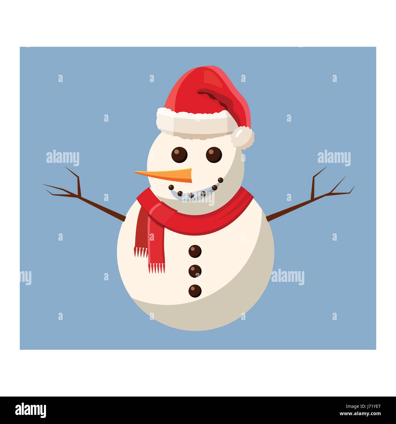 Snowman icon, cartoon style Stock Vector Image & Art - Alamy