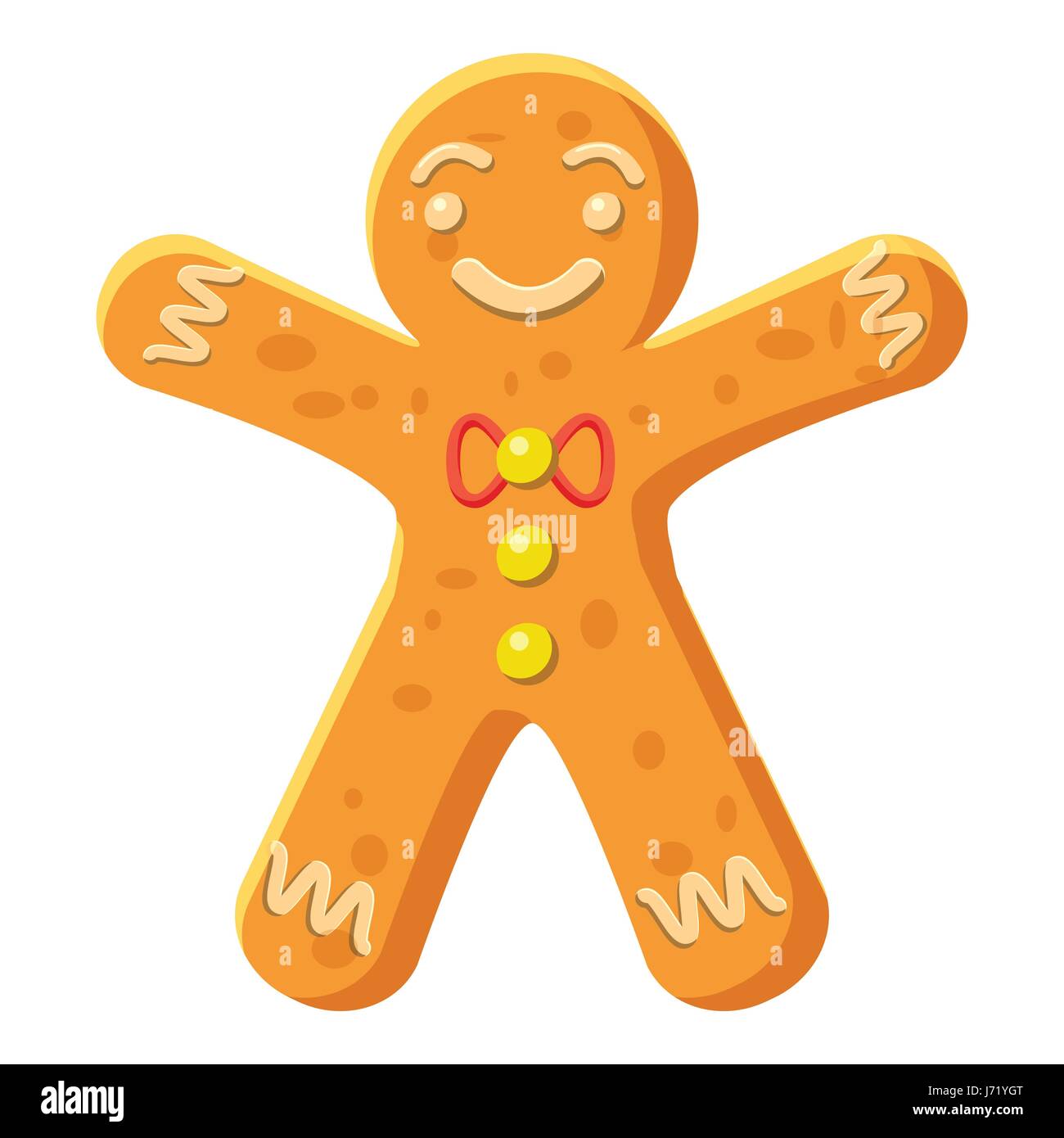 Gingerbread man icon, cartoon style Stock Vector Image & Art - Alamy