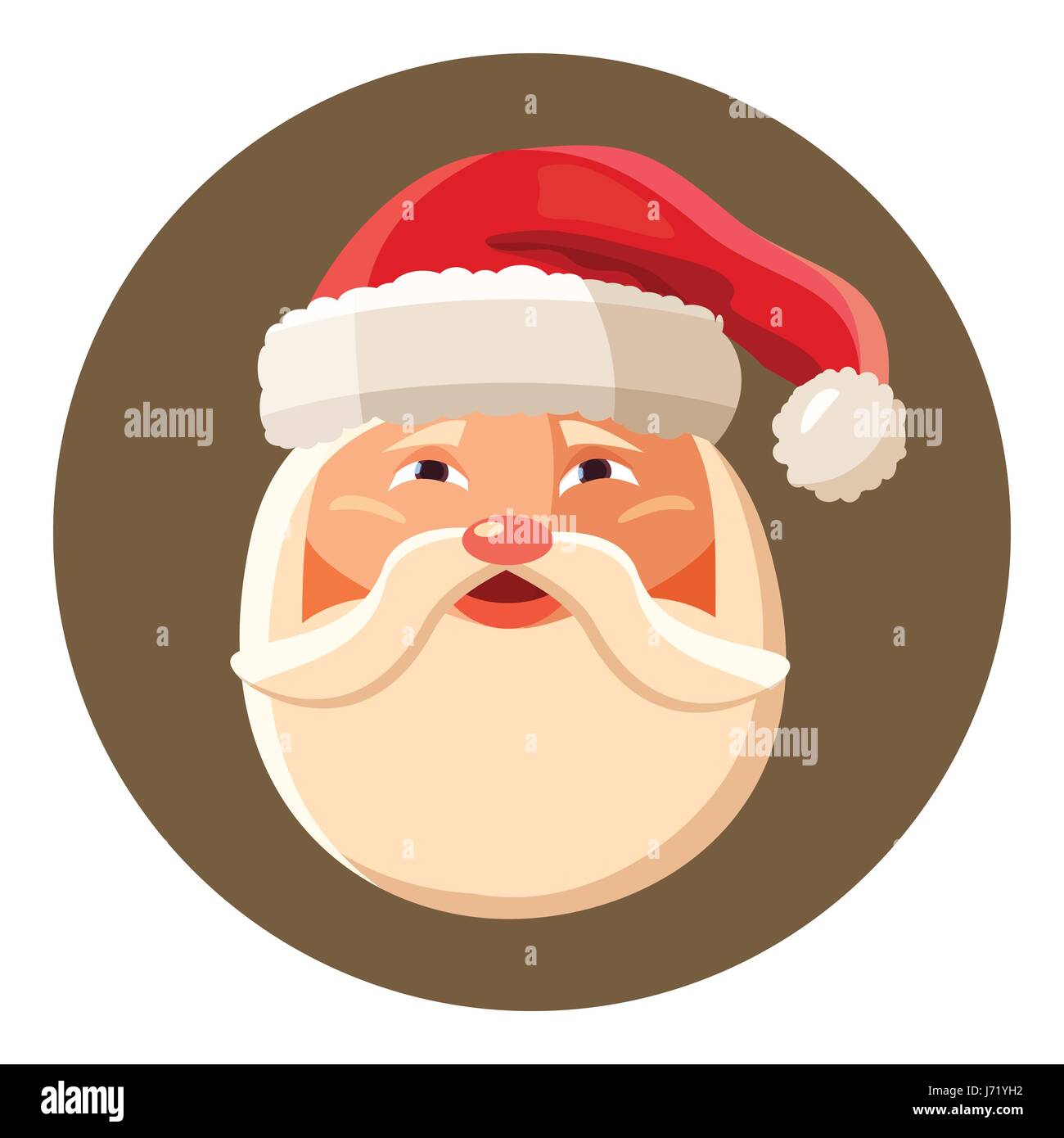 Santa claus face icon, cartoon style Stock Vector Image & Art - Alamy