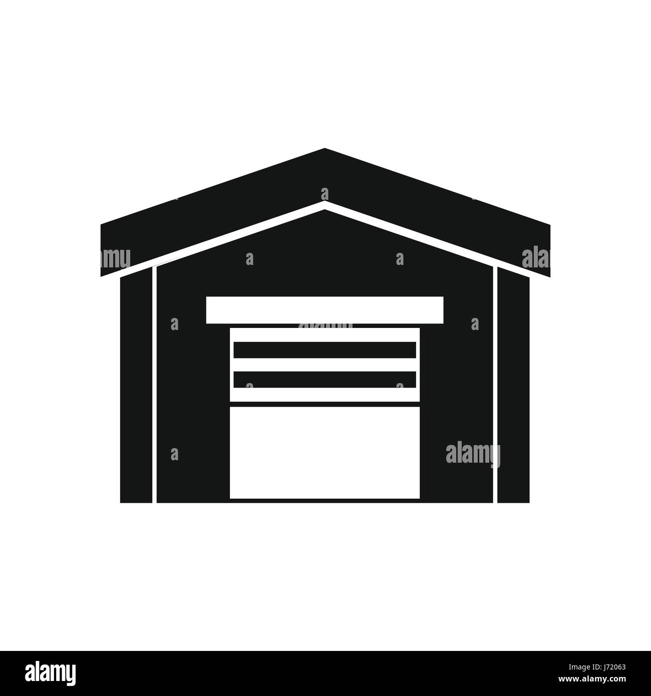 Empty car garage house Cut Out Stock Images & Pictures - Alamy