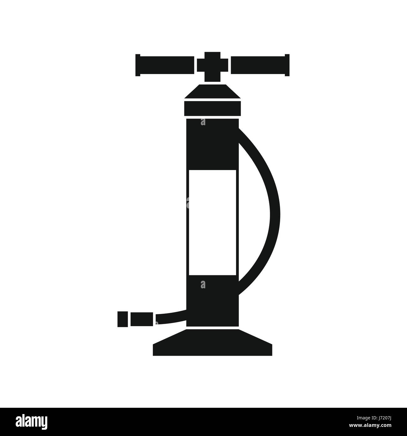 Pump bicycle icon simple Cut Out Stock Images & Pictures - Alamy