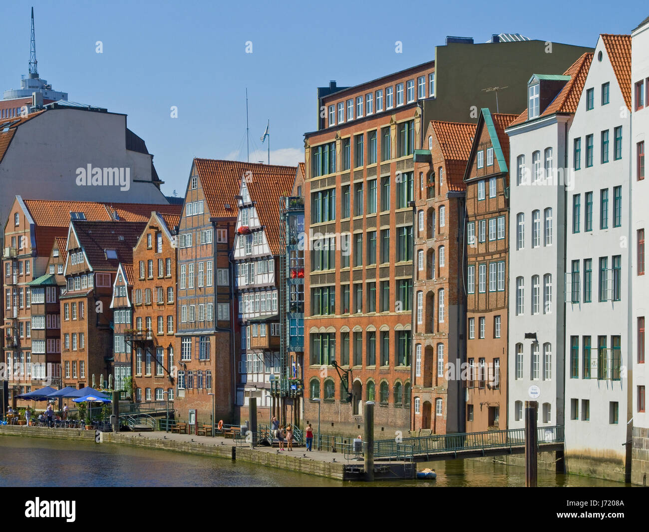 historic buildings on alsterfleet Stock Photo - Alamy