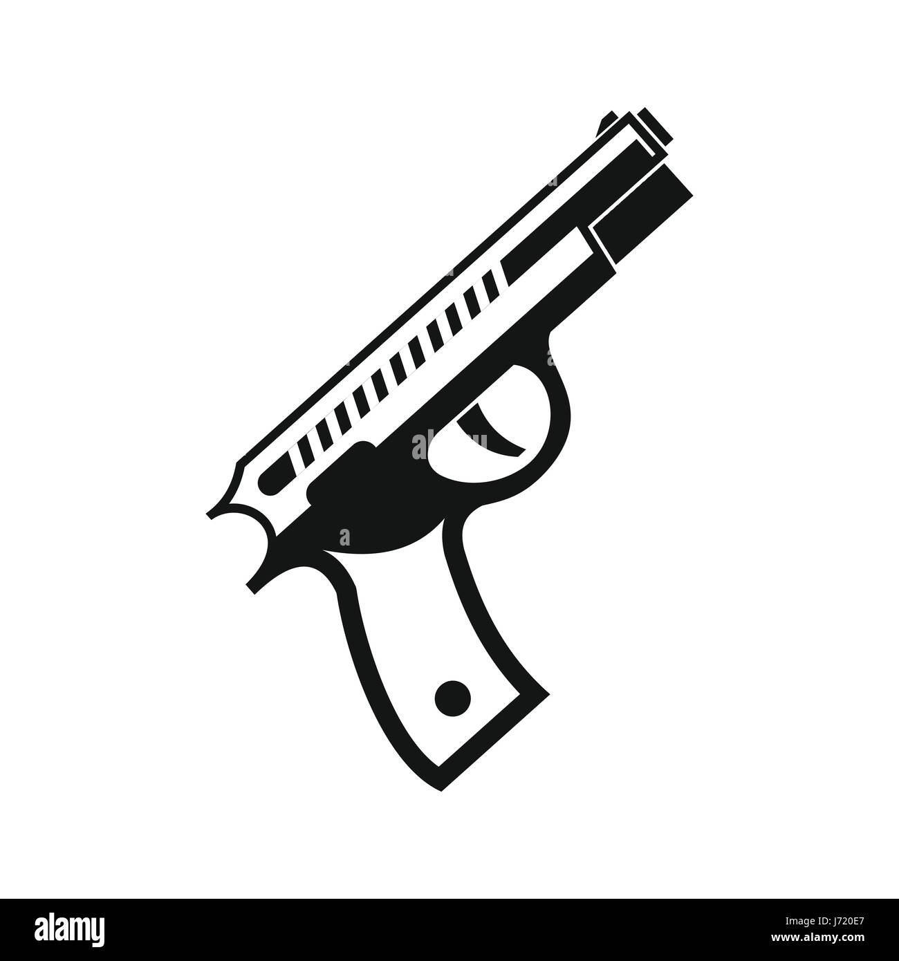 Gun icon in simple style Stock Vector Image & Art - Alamy