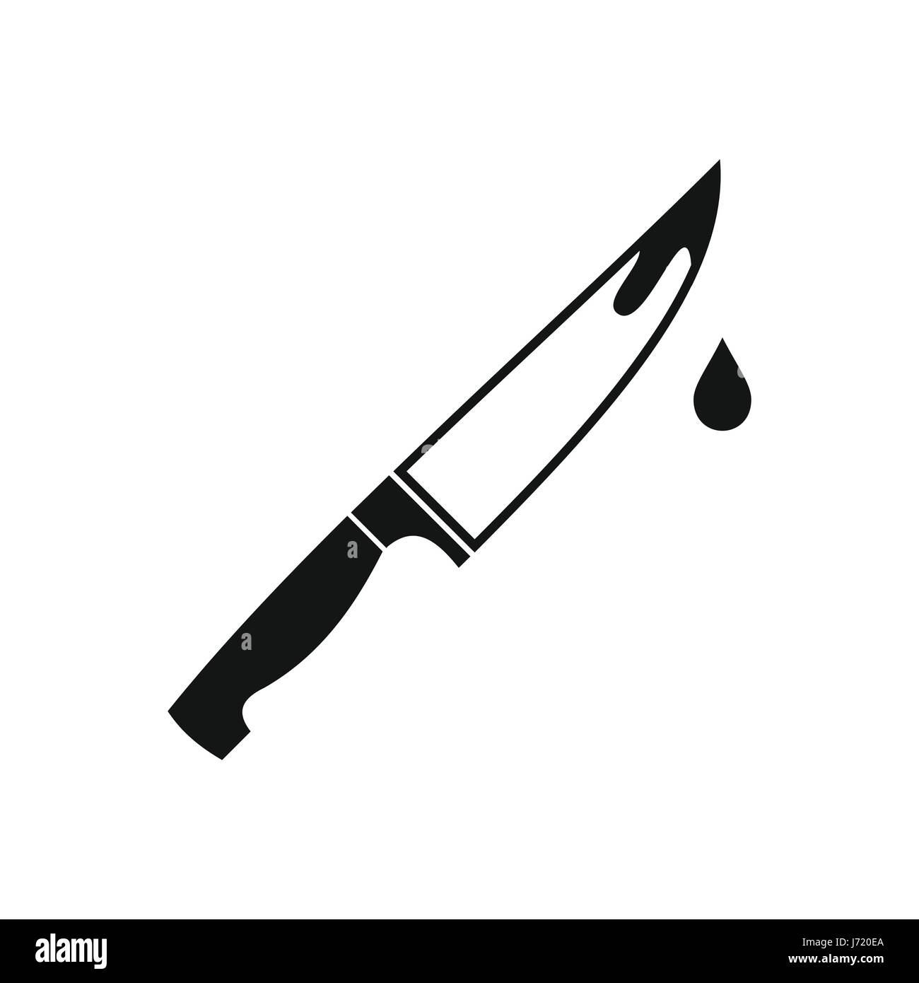 Steel knife icon in simple style Stock Vector Image & Art - Alamy